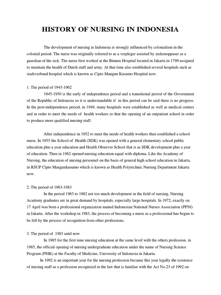 History of Nursing | PDF | Nursing | Hospital