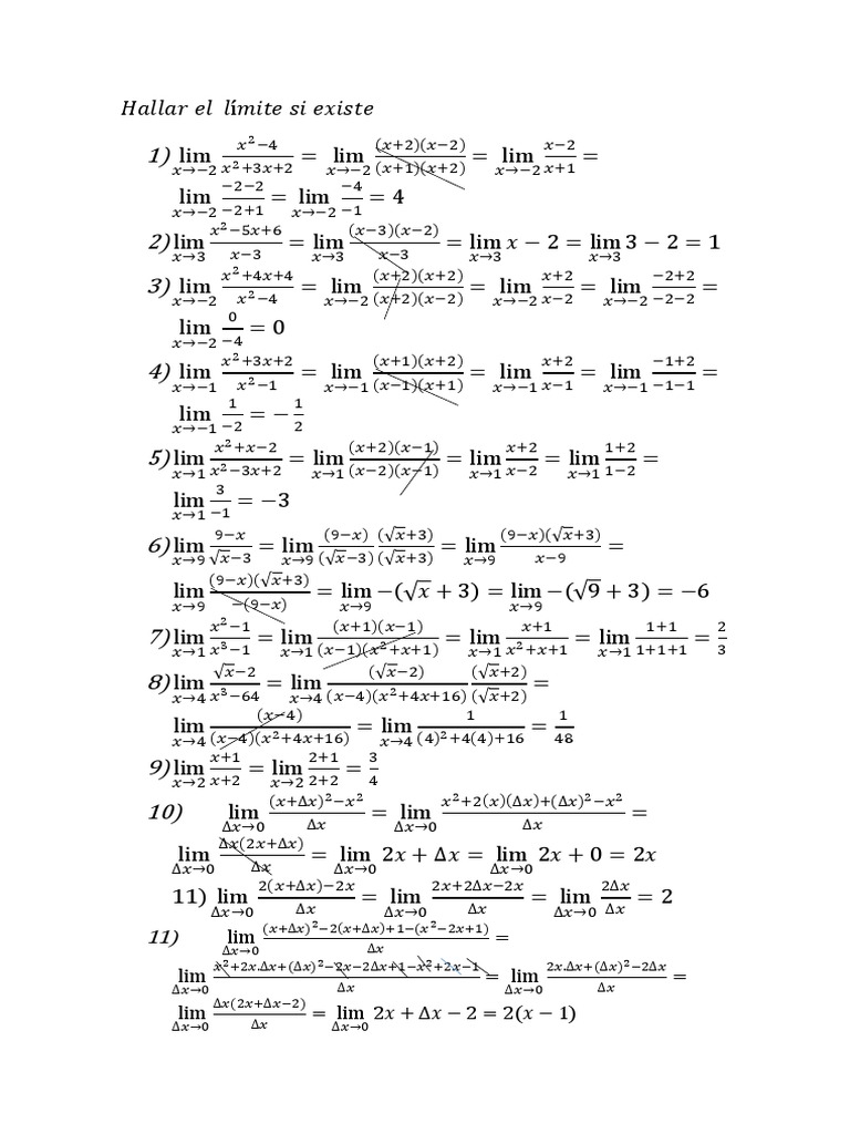 Lim Lim Lim Lim Lim 2 + 2 2 ( 1) | PDF