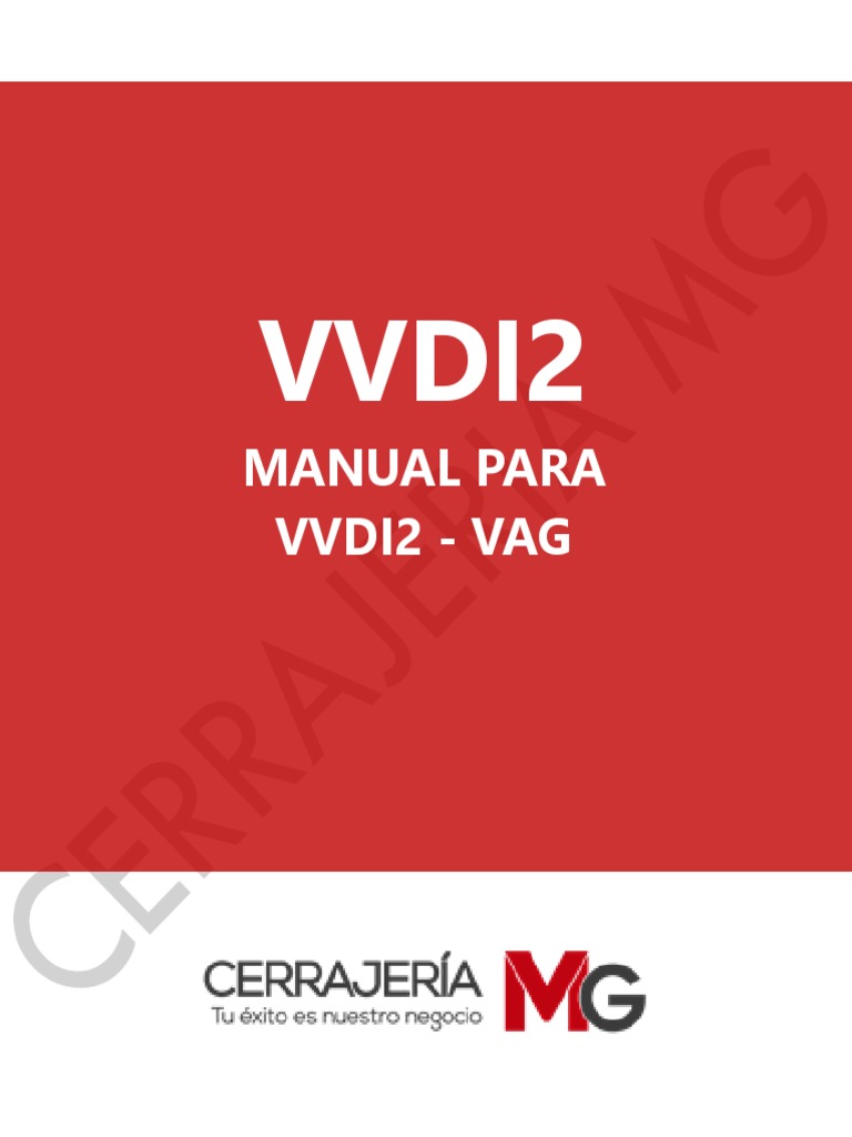 Manual VVDI2 para VAG | PDF | Grupo Volkswagen | Apoyo