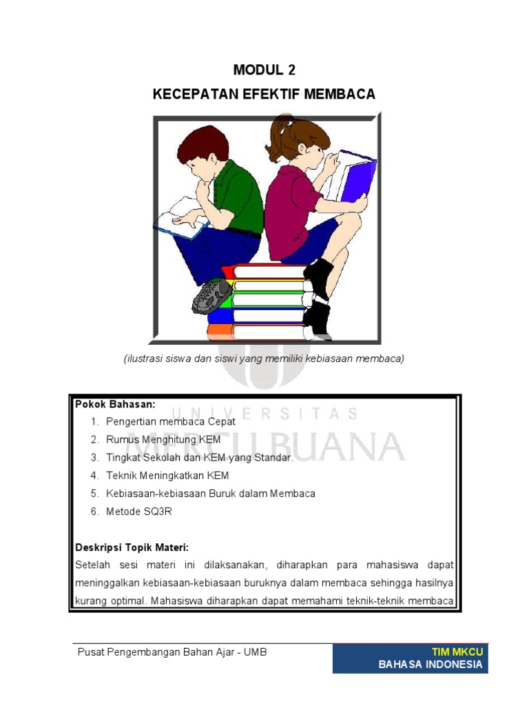 Materi 2 Kecepatan Efektif Membaca | PDF