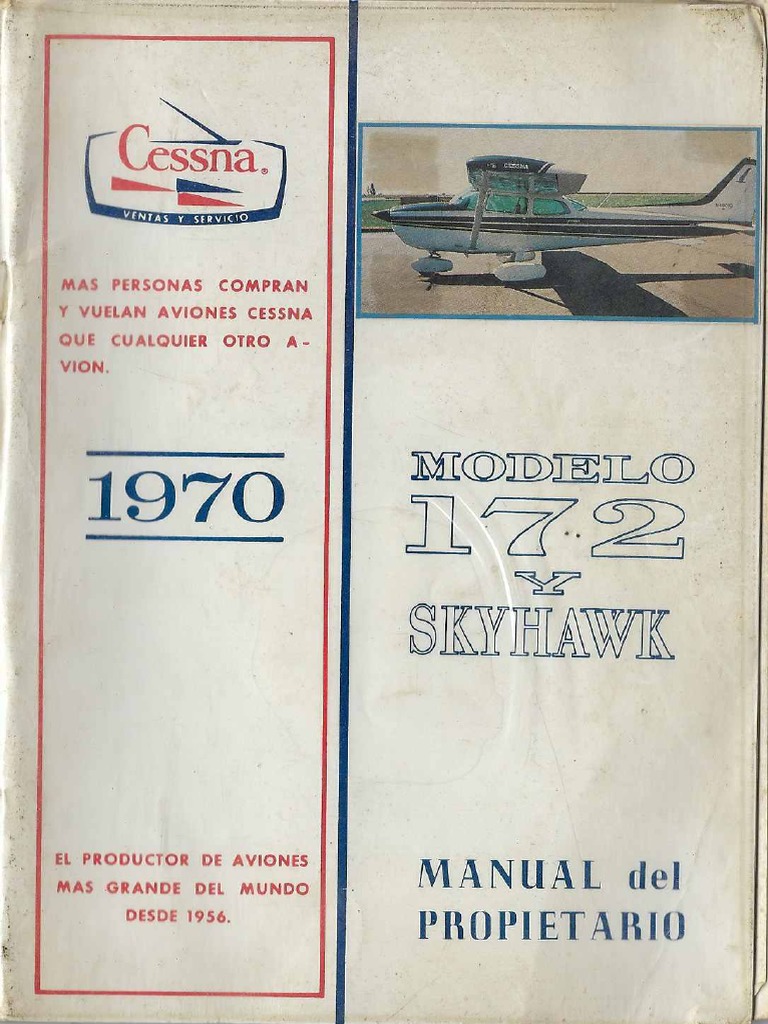 Manual Español Cessna 172 POH PDF | PDF