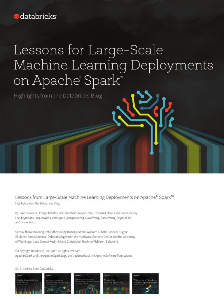 Lessons From Large-Scale Machine Learning Deployments On Spark | PDF | Apache Spark | Artificial ...