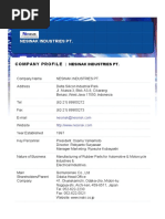 PT Inabata Creation Indonesia Overview | PDF