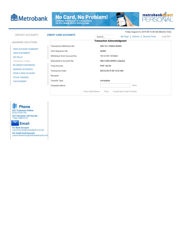 Welcome To Metrobankdirect PDF | PDF | Business | Finance & Money ...
