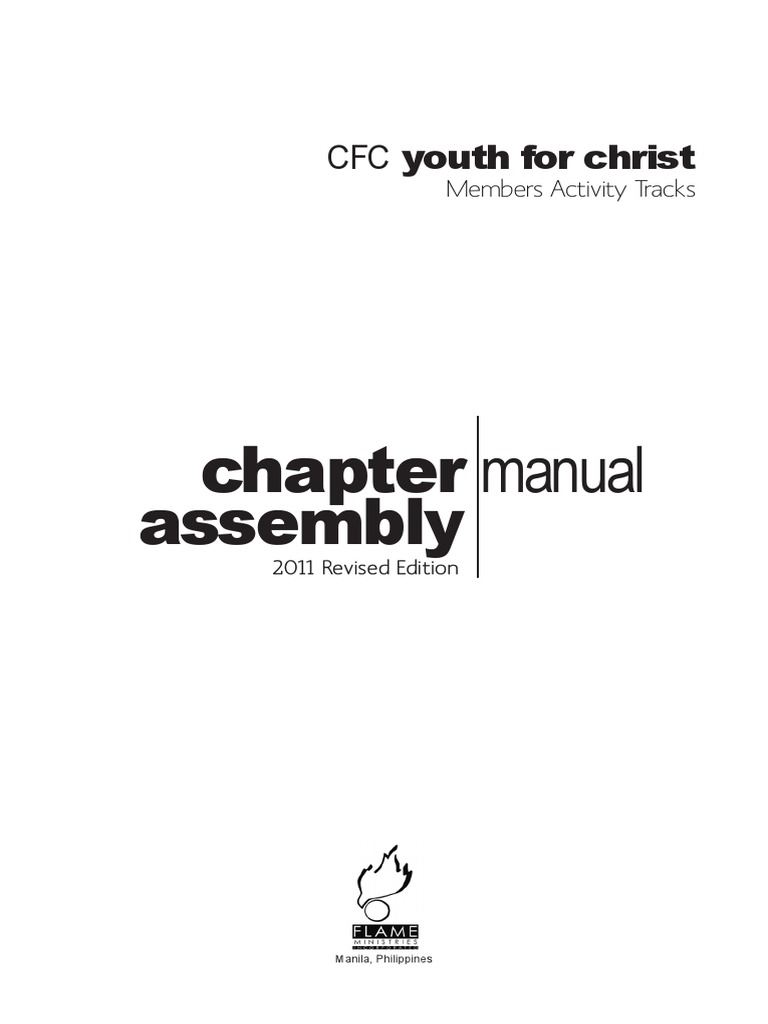 YFC Chapter Assembly Manual Overview | PDF | Books Of Samuel | David