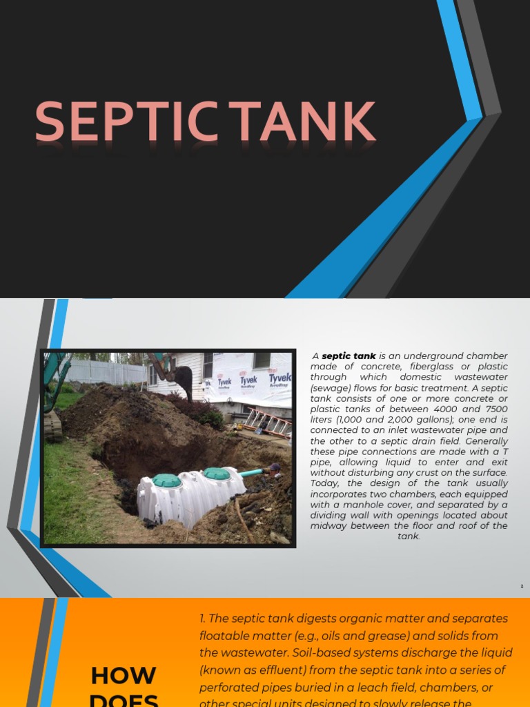 Septic Tank Lecture | PDF | Septic Tank | Sewage Treatment