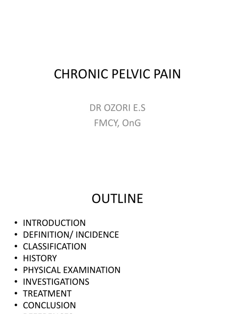 Chronic Pelvic Pain | PDF | Gynaecology | Pain