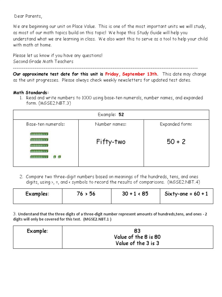 2 Pl-Place Value 2 Digit | PDF
