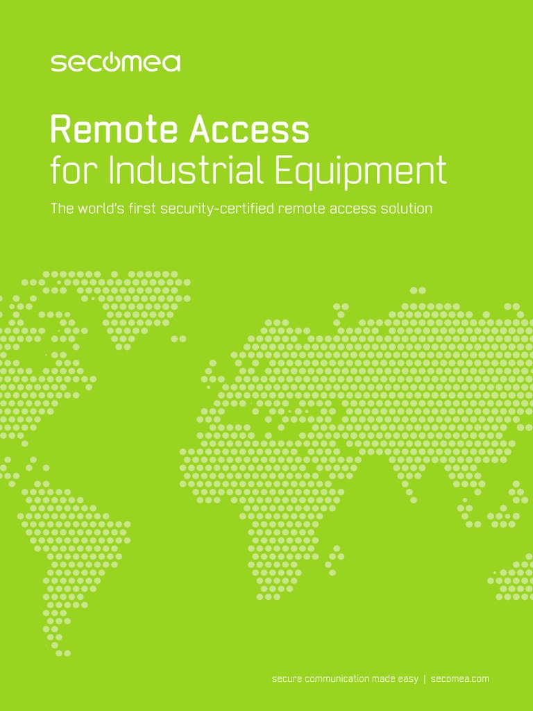 Secomea Brochure 2018.english | PDF | Scada | Computer Network