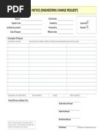 Engineering Change Request Form | PDF | Technology & Engineering