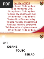 Boy Scout Oath Law Motto Slogan Code | PDF