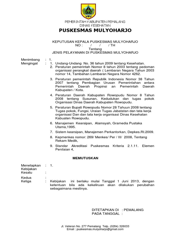 Blangko SK | PDF