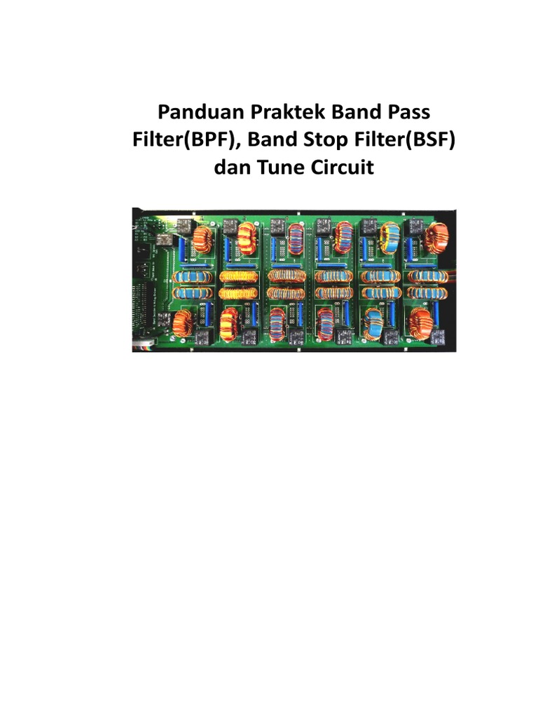 Panduan Praktik Filter Elektronika | PDF | Sains & Matematika