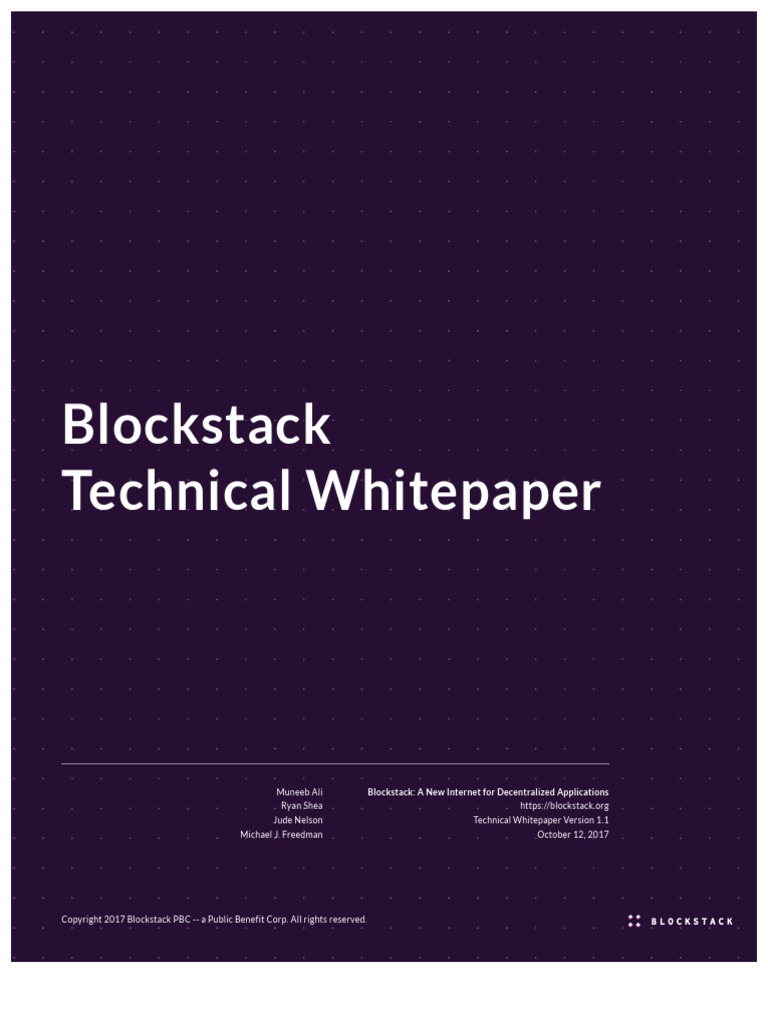 Blockstack PDF | PDF | Domain Name System | Peer To Peer