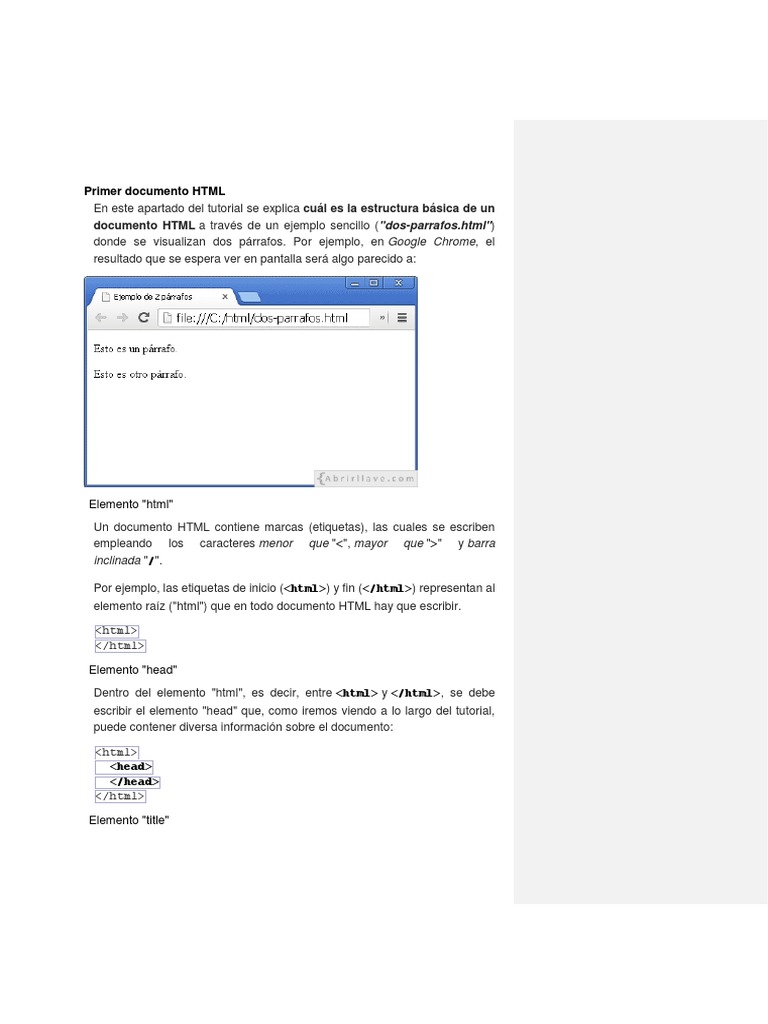 Clase HTML | PDF | HTML | Hipervínculo
