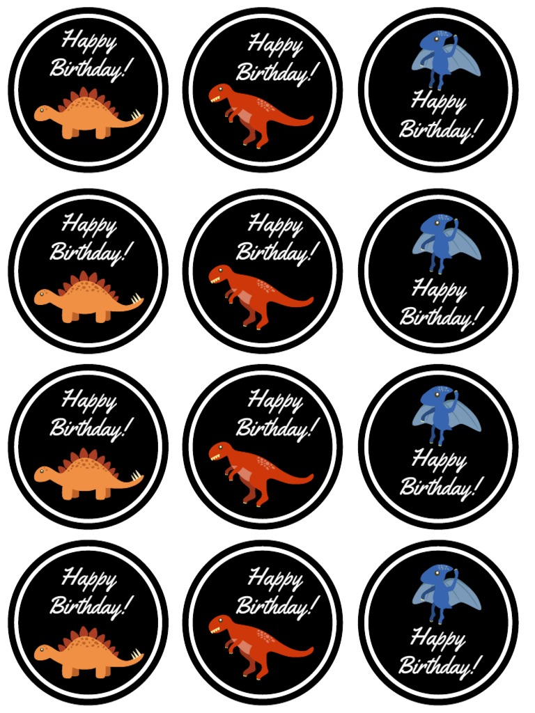 Dinosaur Birthday Printables | PDF