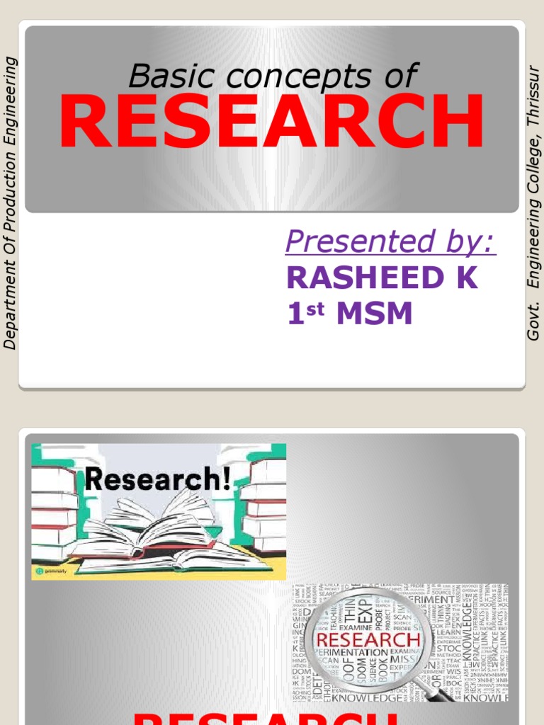 Basic Concepts of Research | PDF | Mathematical Model | Hypothesis