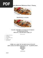Contoh Proposal Usaha Makanan | PDF | Bisnis