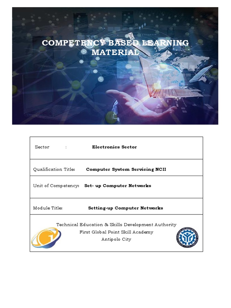 COMPETENCY BASED LEARNING MATERIAL Setup Computer Network | PDF | Electrical Connector ...