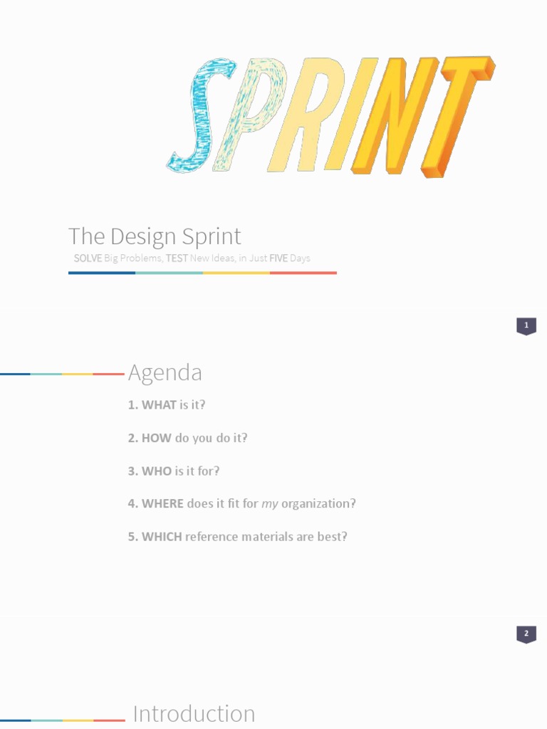 The Design Sprint | PDF | Prototype | Design Thinking