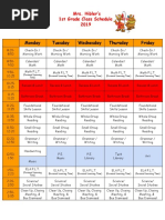 Color Coded Daily Homeschool Schedule | PDF | Linguistics | Behavior ...