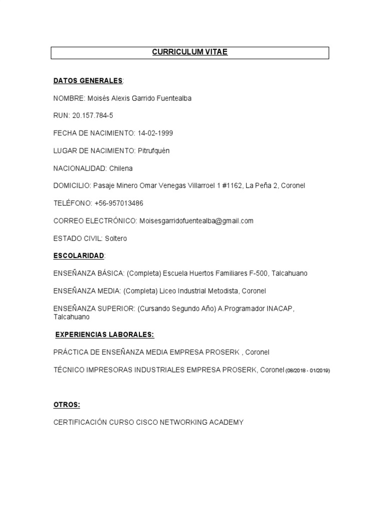 Curriculum Moises 1 PDF | PDF