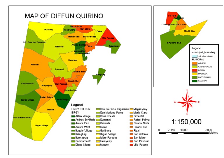 Map of Diffun Quirino: Legend | PDF