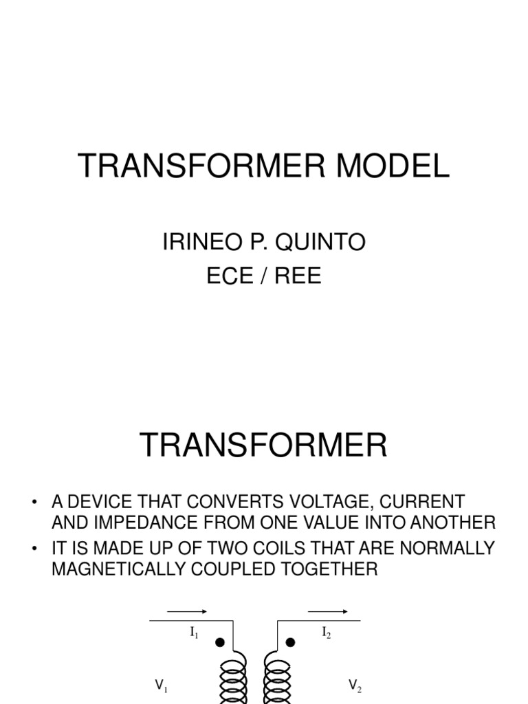 Transformer Model | PDF | Transformer | Insulator (Electricity)
