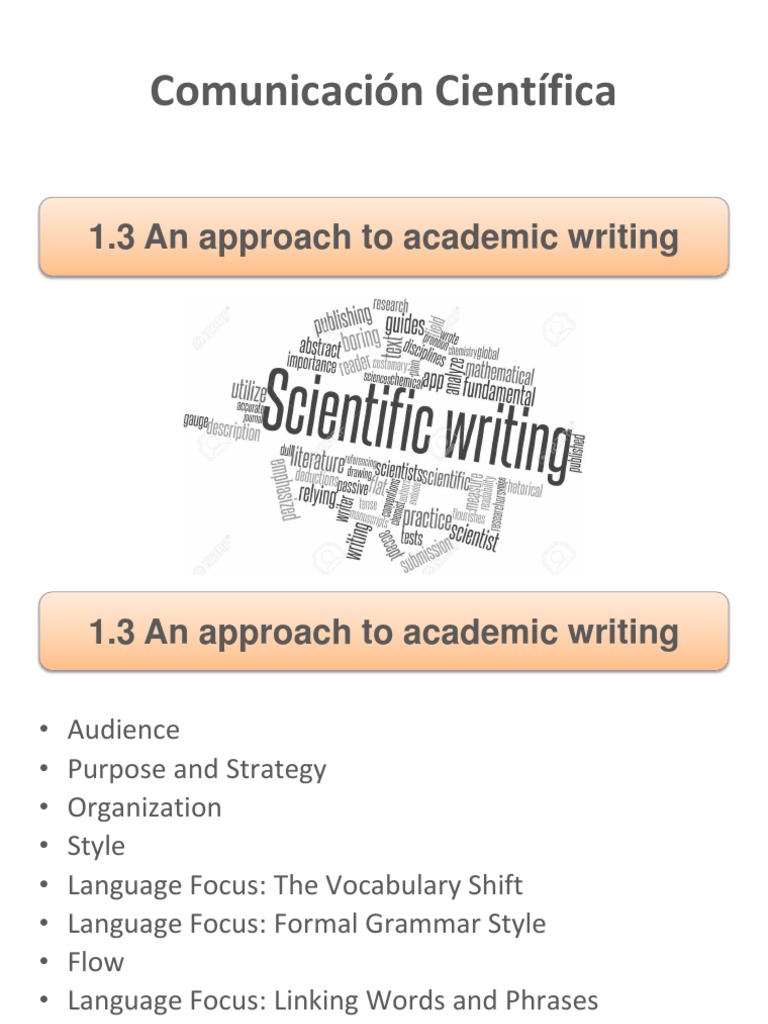 1.3 An Approach To Academic Writing | PDF | Phrase | English Language