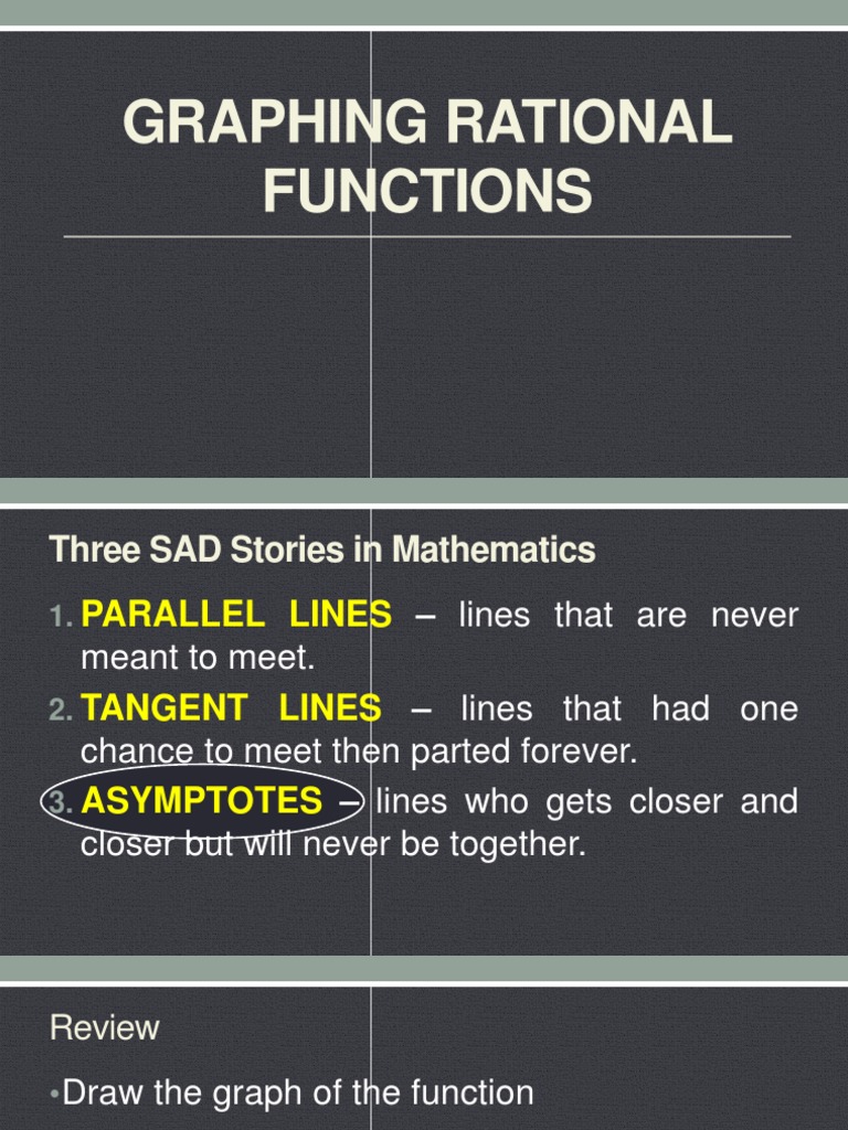 Graphs of Rational Functions | PDF | Asymptote | Algebraic Geometry