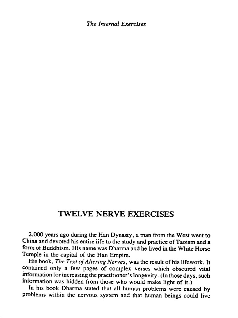 12 Nerve Exercises | PDF