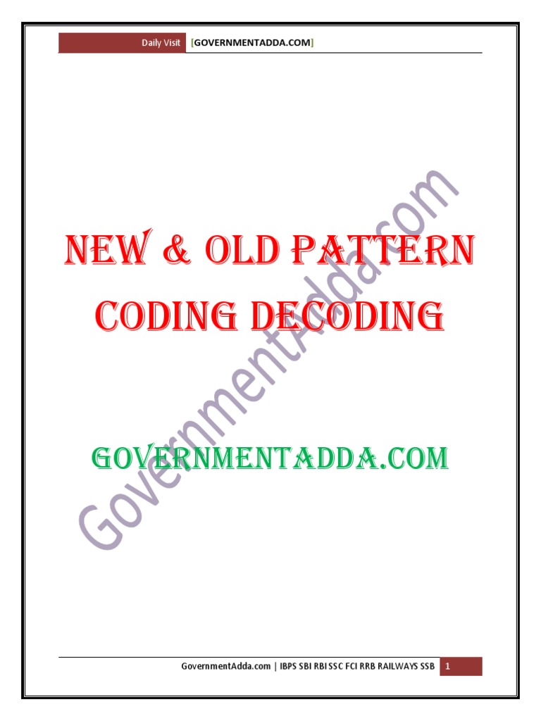 Coding Decoding | PDF | Cognitive Science | Linguistics Coding Decoding | PDF | Cognitive Science | Linguistics