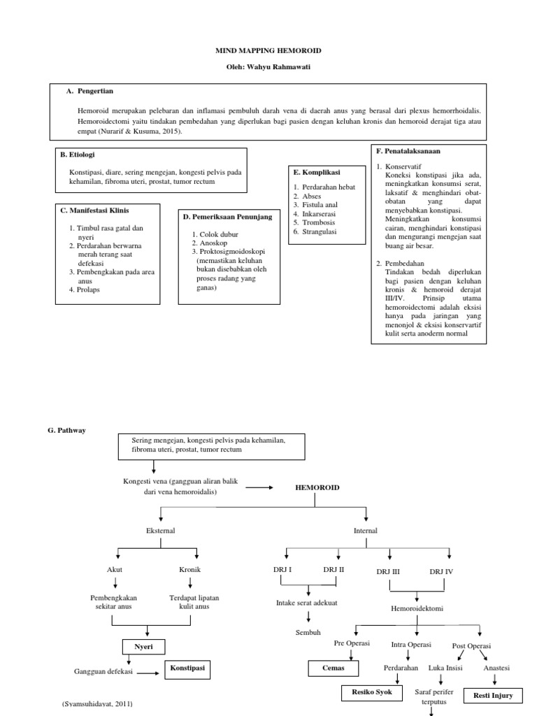 Mind Mapping Hemoroid | PDF