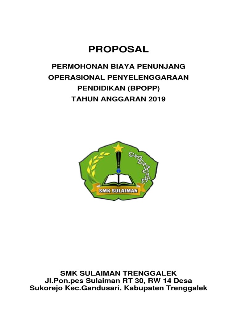 Contoh Proposal Bos Swasta 20183 | PDF