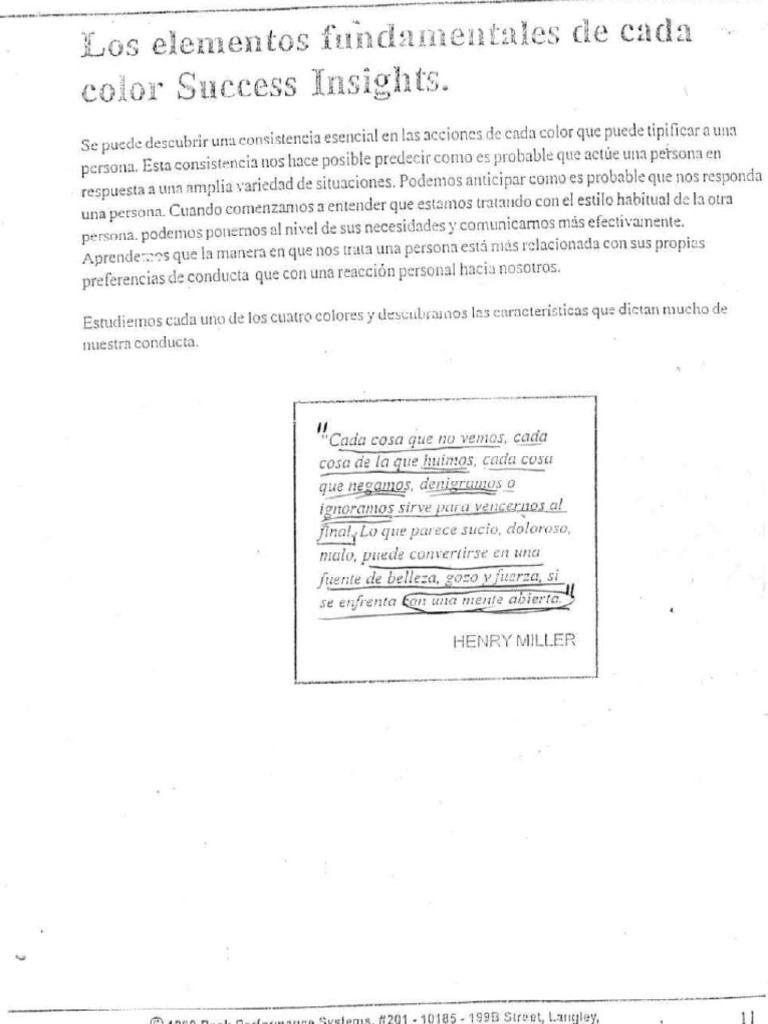 Insights Los Colores | PDF