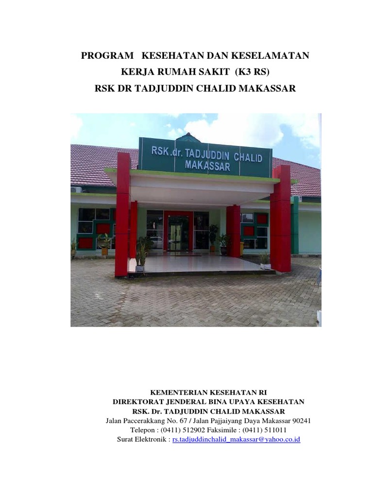 Contoh Program K3 Rumah Sakit | PDF
