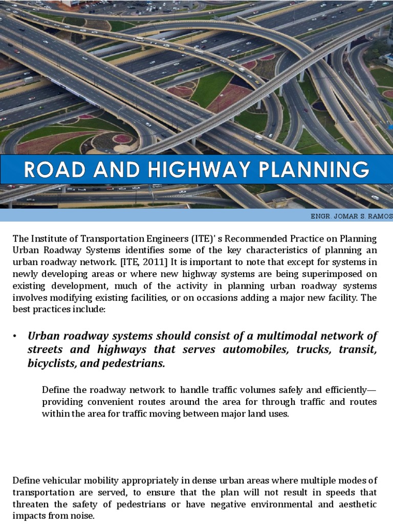 Highway Planning | PDF | Traffic | Street