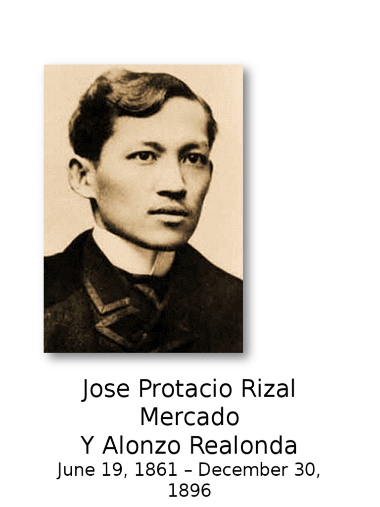 Jose Protacio Rizzal Mercado Y Alonzo Realonda | PDF