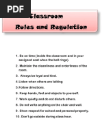 Senior High School Classroom Rules | PDF | Home & Garden | Wellness