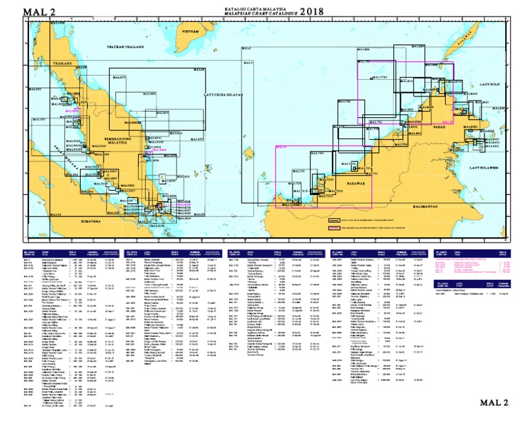 Updated Nautical Charts for Various Malaysian Ports and Waterways | PDF ...