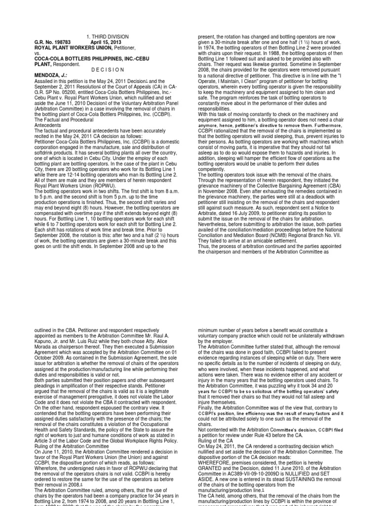 Labor Case | PDF | Employment | Labour Law