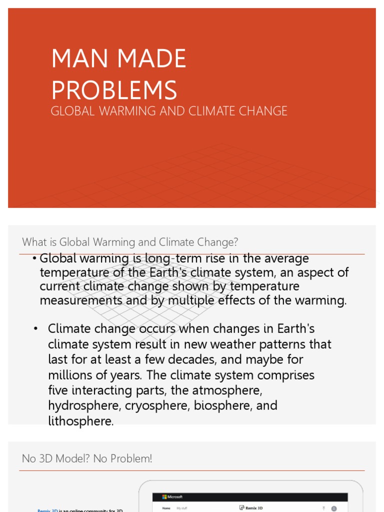 Man Made Problems | PDF | Climate | Climate Change