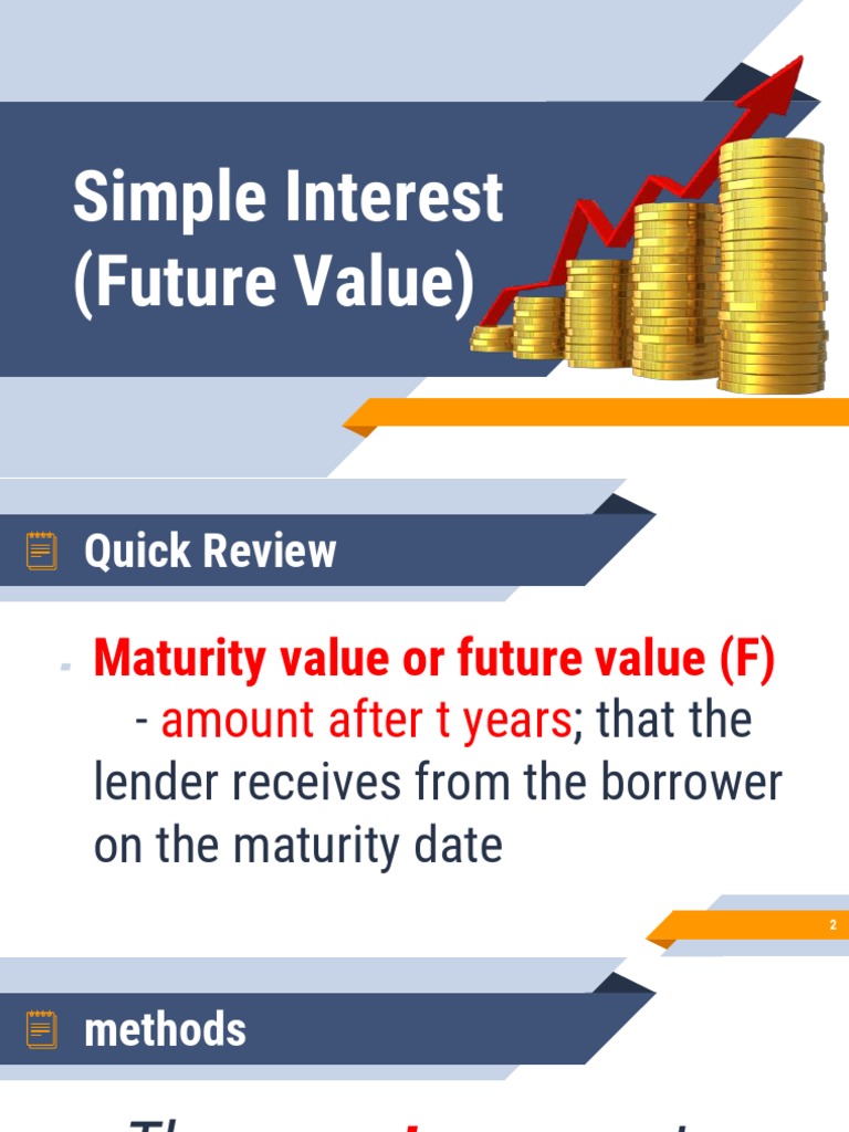 Future Value in Simple Interest | PDF | Present Value | Interest