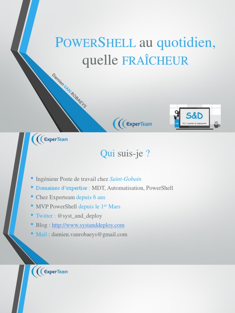 Utiliser PowerShell Au Quotidien de Façon Cool - V1 | PDF ...