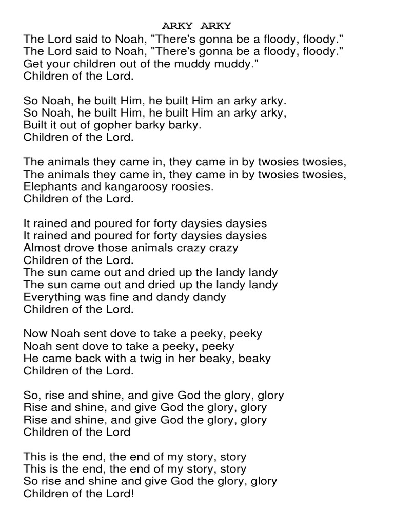 Arky Arky | PDF