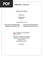 Mid Term REPORT FORMAT | PDF | Technology & Engineering