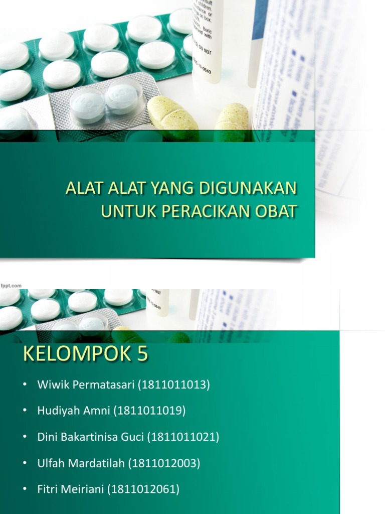 Alat Peracikan Obat di Apotek | PDF | Kesehatan Holistik