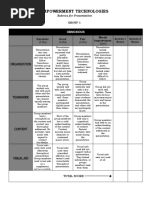 Group Reporting Rubrics | PDF | Behavior Modification | Communication