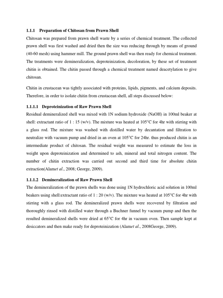 Preparation of Chitosan from Prawn Shell Waste through Deproteinization ...