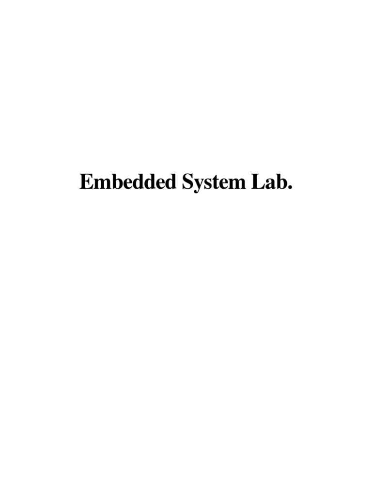 Embedded System Lab | PDF | Analog To Digital Converter | Duplex (Telecommunications)